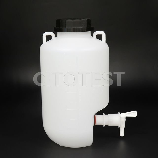 Carboys with Black Screw Closure, with Spigot and Carrying Bails, HDPE ...